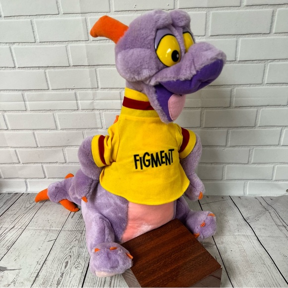 Disney | Toys | Figment Plush 8 Purple Dragon Walt Disney World ...